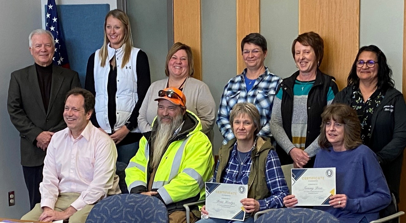 COUNTY WORKERS HONORED